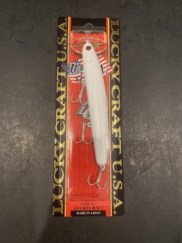Lucky Craft Discontinued Wander Slim 110 3/4oz 4 1/2” Pearl White | eBay