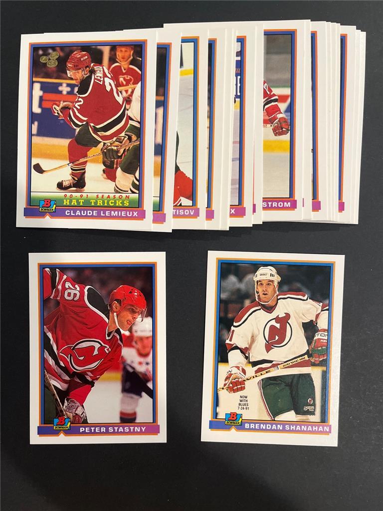 1991-92 Bowman New Jersey Devils Team Set 19 Cards | eBay