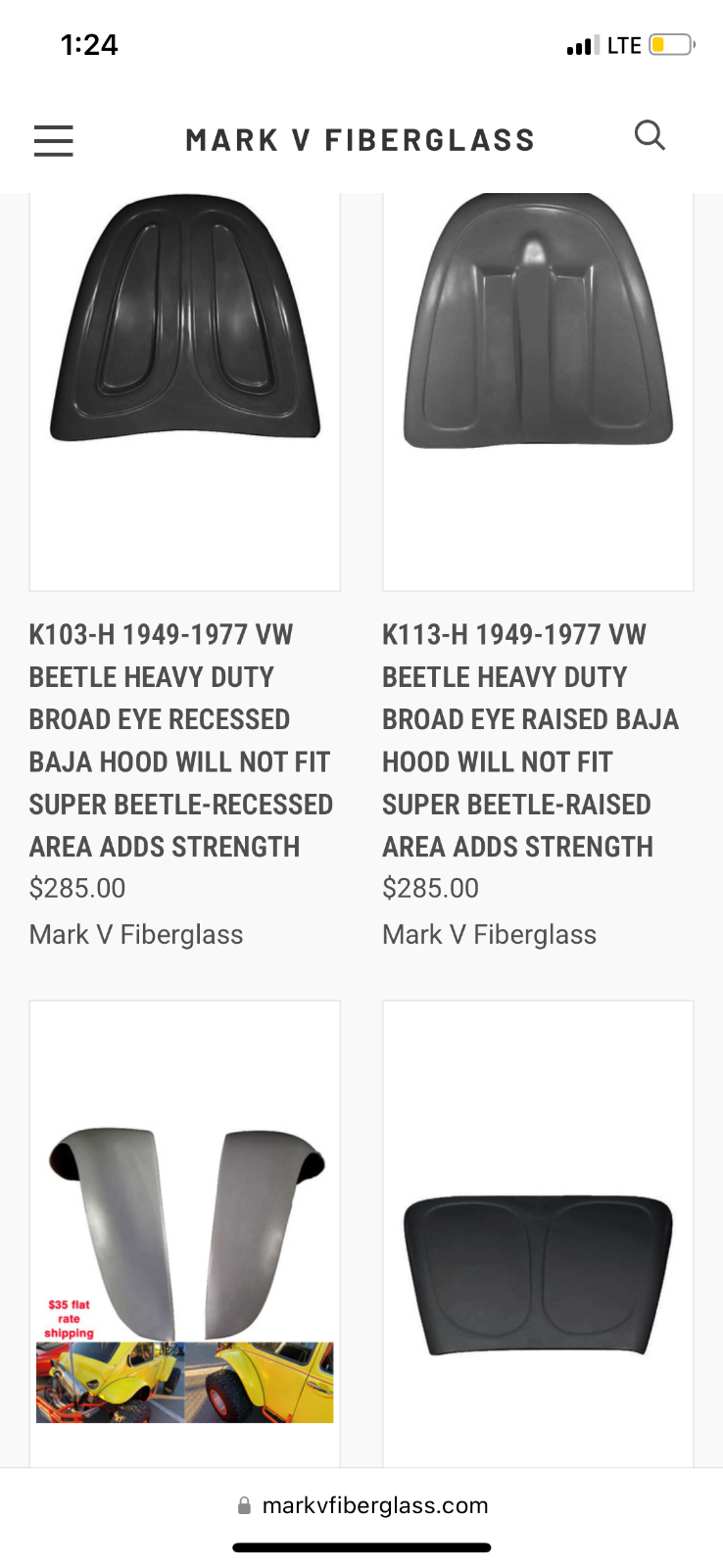 1949-1977 VW Beetle rear baja Engine Cover scoop type 1 | eBay