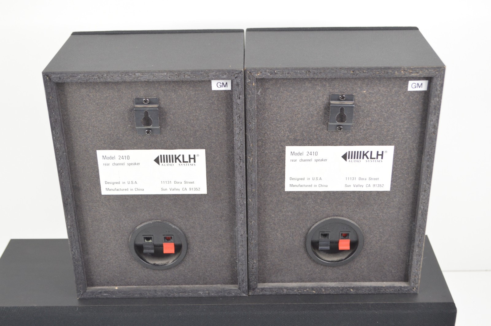 KLH Model 2410 Rear & Center Channel Surround Speakers 3 Piece Lot ALL ...