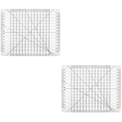 Set of 2 Cutting Ruler Patchwork DIY Quilting Durable Clothing Rulers ...