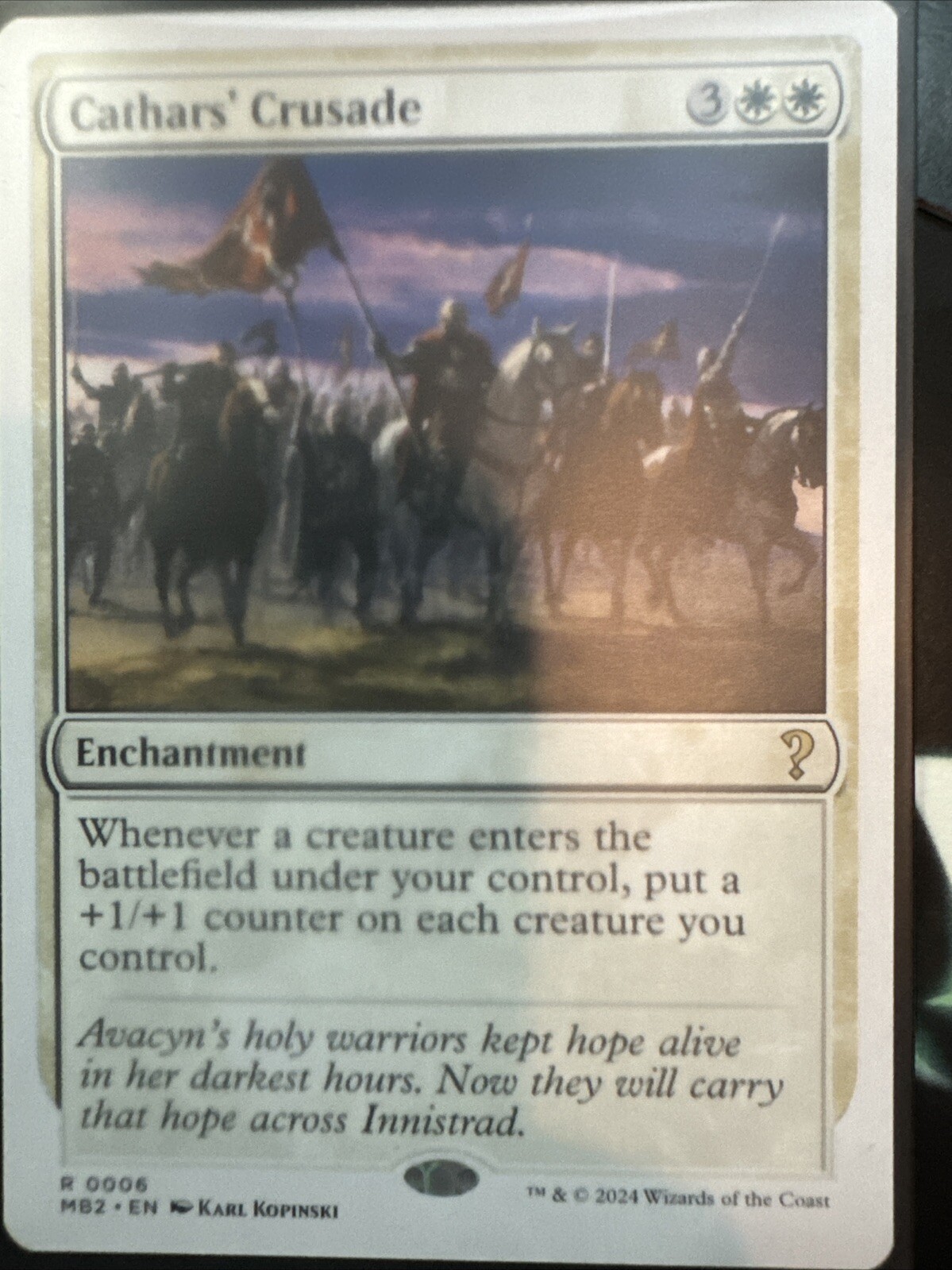 MTG Cathars' Crusade (White Border) MB2 Rare Normal #6 | eBay