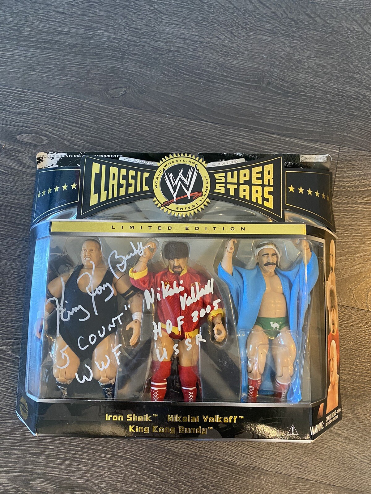 WWE/ WWF/WCW Classic Superstars Iran Sheik, Nikolai Valkaff, King Kong ...