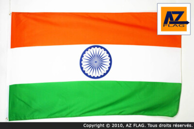 DRAPEAU INDE 150x90cm - DRAPEAU INDIEN 90 x 150 cm - DRAPEAUX - Neuf | eBay
