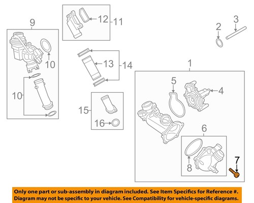 Audi OEM 14-18 A6 Quattro Water Pump-thermostat Unit Screw N10700201 ...