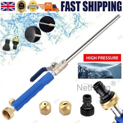High Pressure Power Spray Gun Water Lance Hose Pipe Jet Nozzle Garden ...