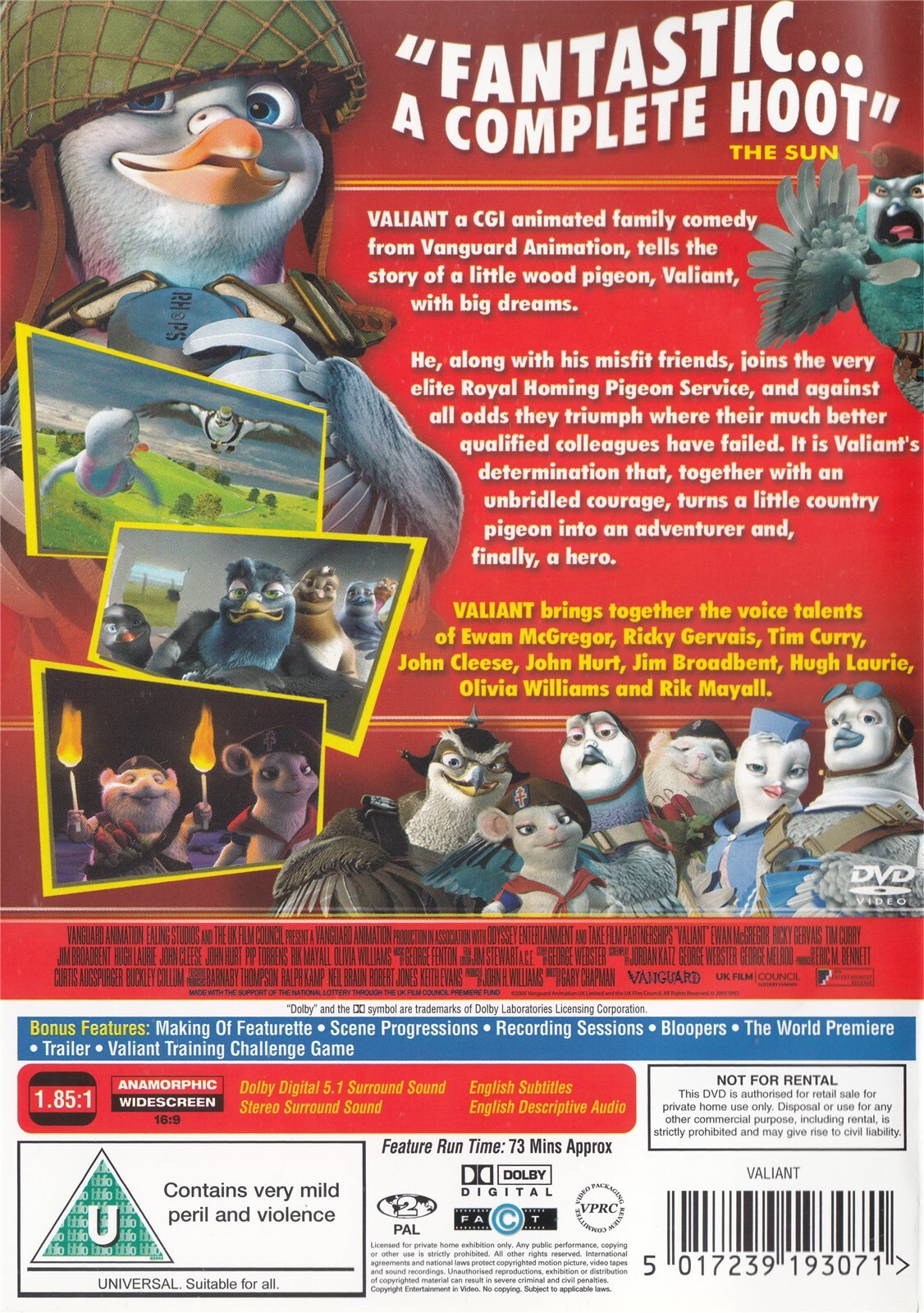 Valiant (Animated) (DVD, 2005) for sale online | eBay