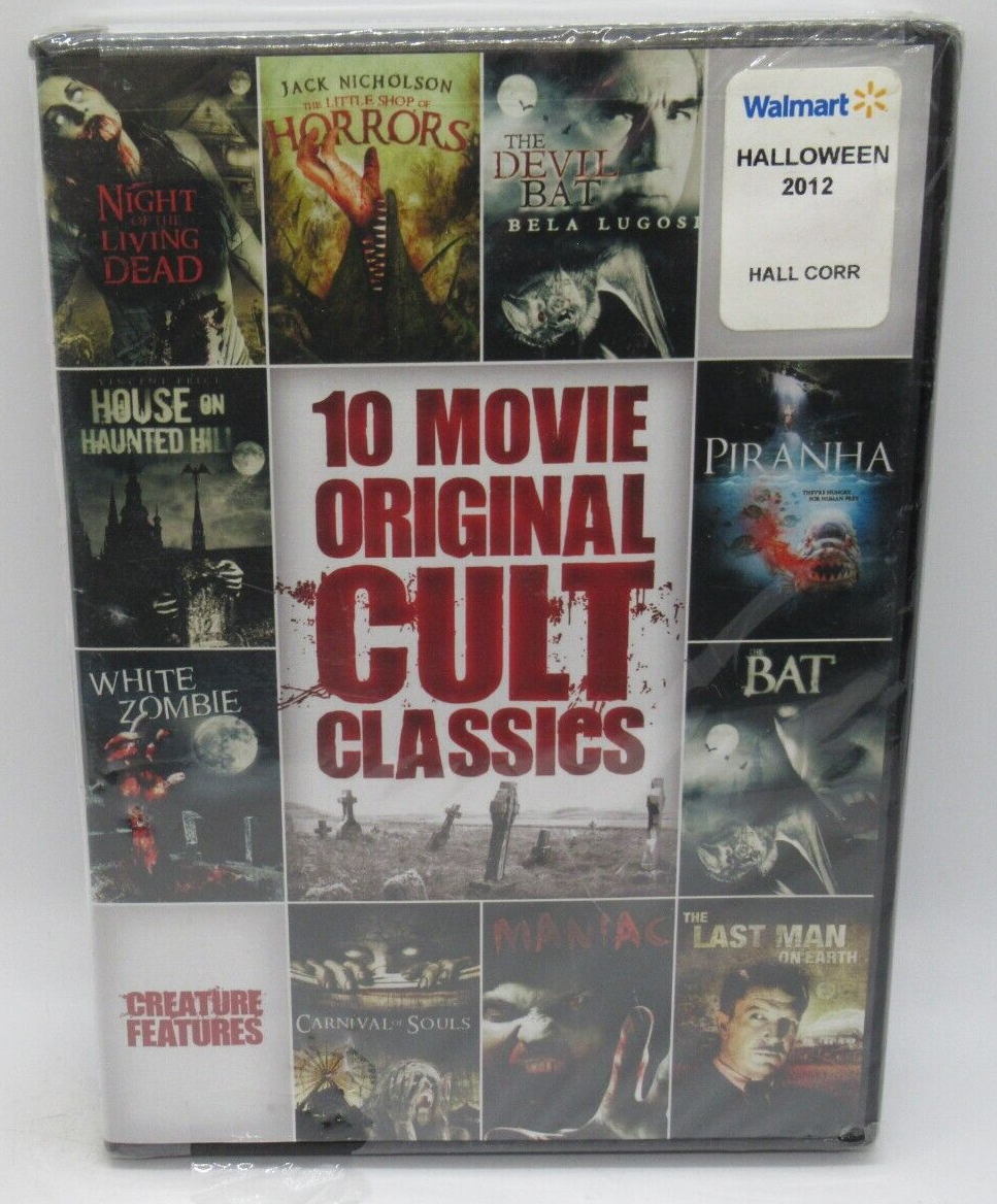 BAT/MANIAC/PIRANHA/WHITE ZOMBIE +, 10-FILM CULT CLASSIC COLL. 2-DISC DVD SET B&W 96009063641| eBay