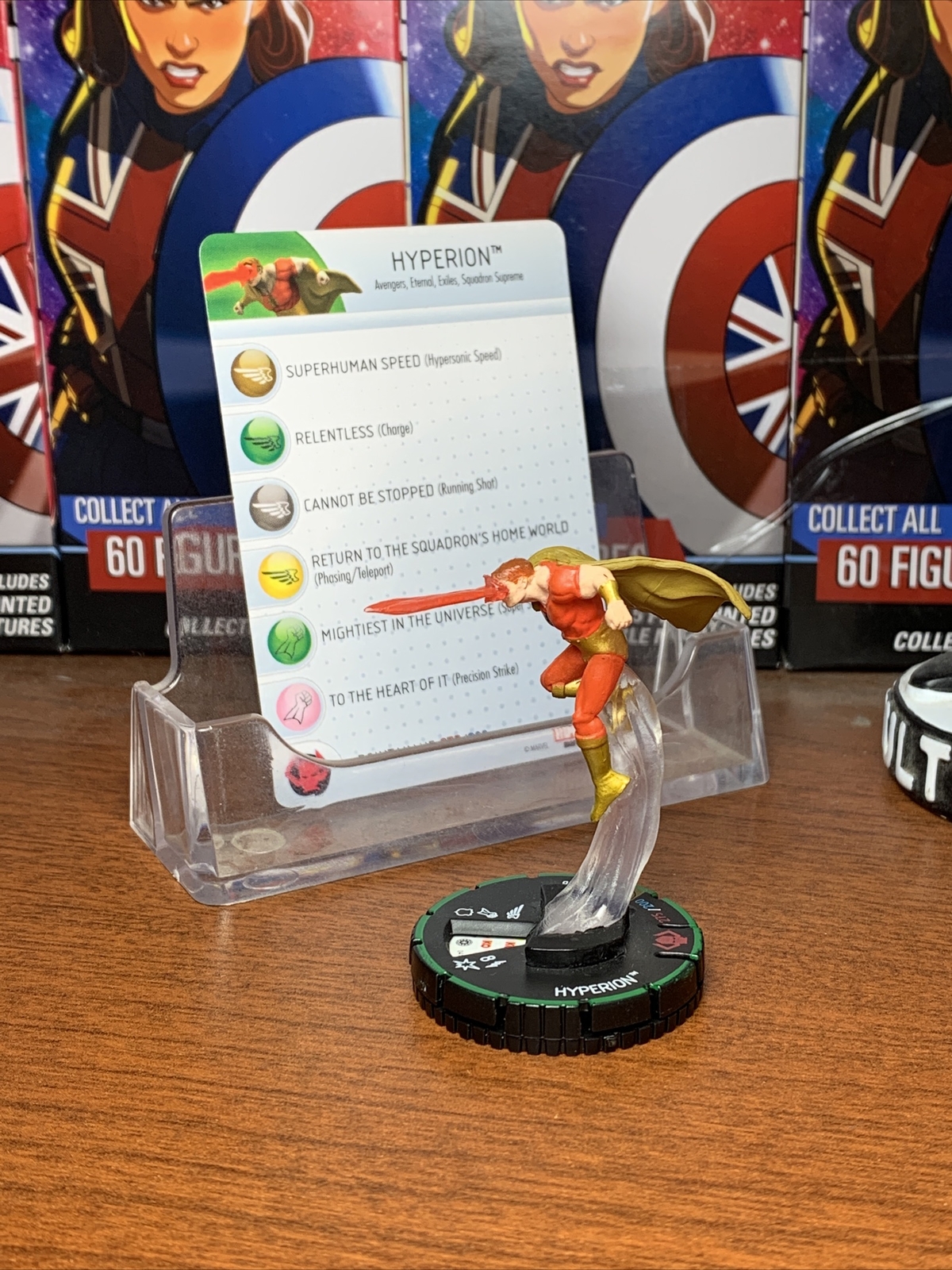 Heroclix Invincible Iron Man set Hyperion 041b Prime figure with card ...