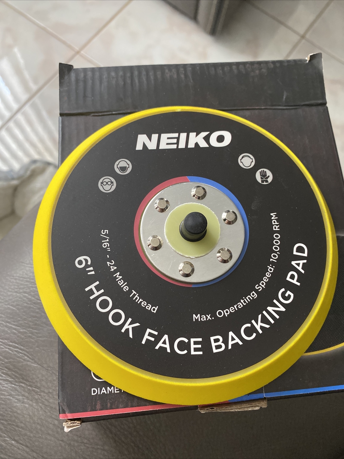 Neiko 30263A Sanding Pads 6-inch Hook and Loop Face for Random Orbital ...