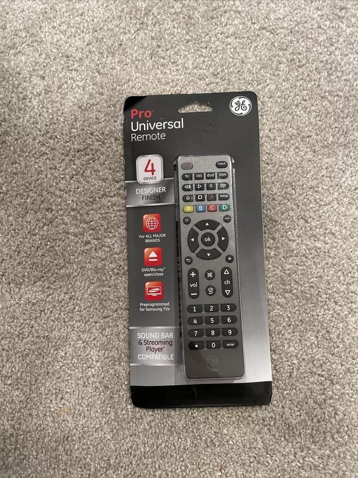 GE 4-Device Universal TV Remote Control in Brushed Graphite | eBay