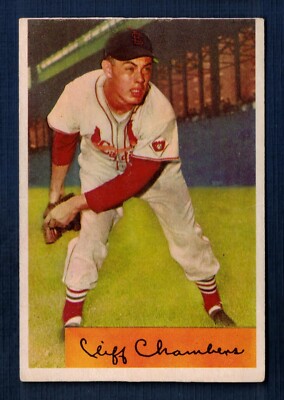 1954 Bowman Cliff Chambers #126 St. Louis Cardinals VG | eBay