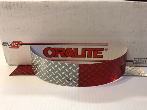 10 Reflective Oralite DOT Strips 2"x12" V52 Conspicuity DOT-C2 Tape ...
