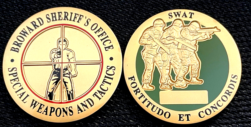 BSO - Broward Sheriff's Office SWAT - FirstGEN 1.5in GOLD challenge ...