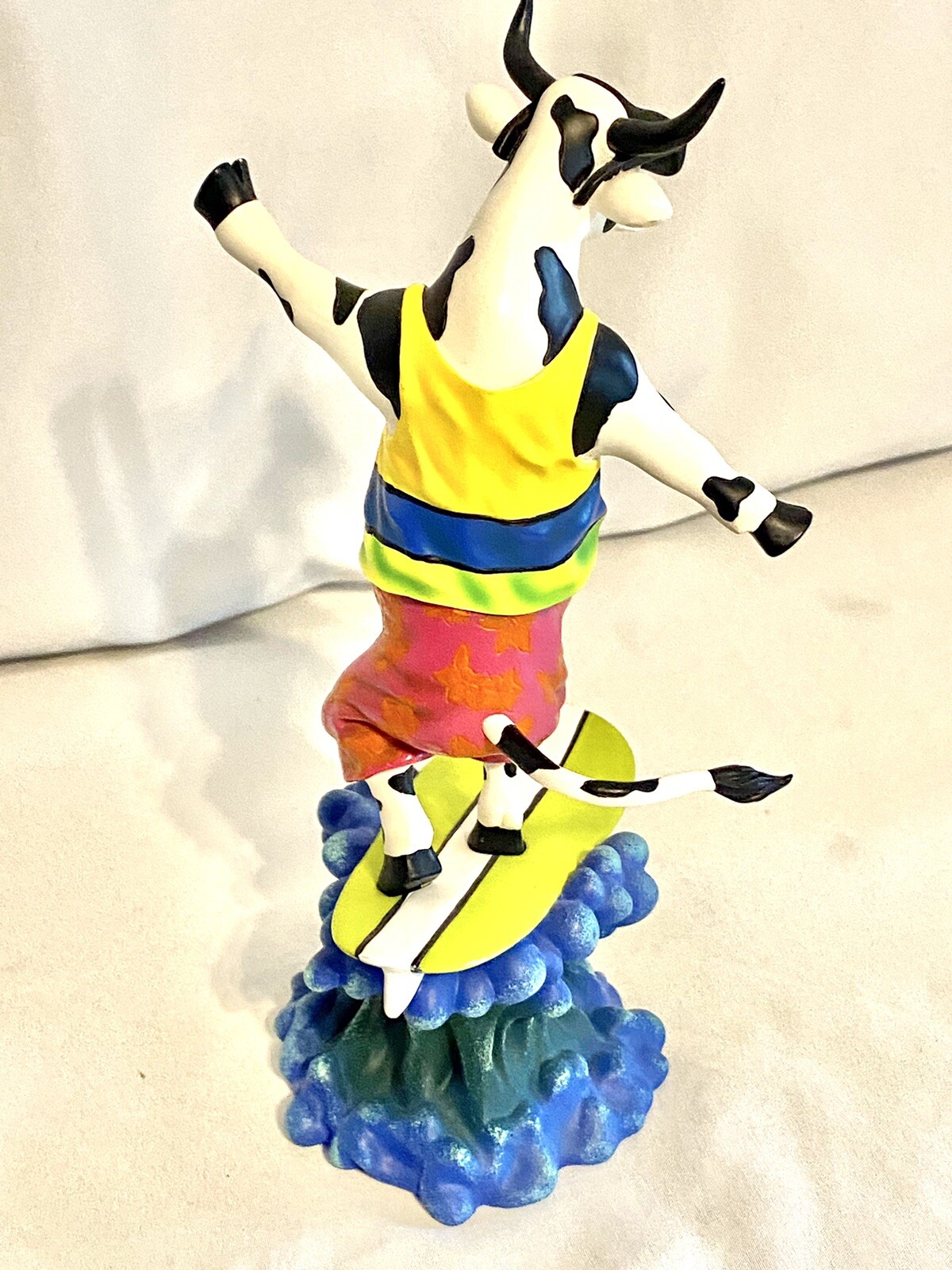 Vintage 2002 Retired Cow Parade Cowabunga 8 Inch Tall Limited Edition ...