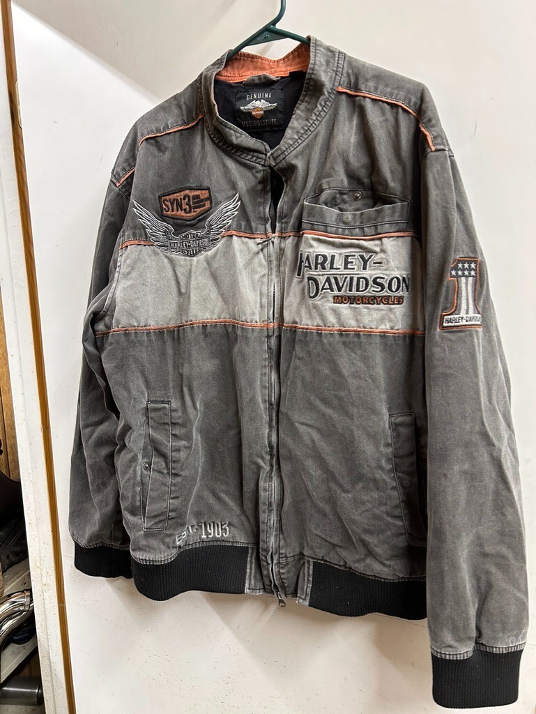Genuine Harley Davidson Mens Cotton Jacket XL Pockets… - Gem