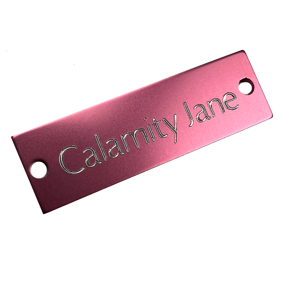 Custom Engraved Tags Personalized NAME PLATE ID Tags Four Colors ...