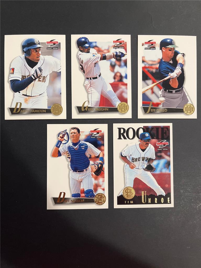 1995 Score Summit Milwaukee Brewers Team Set 5 Cards | eBay