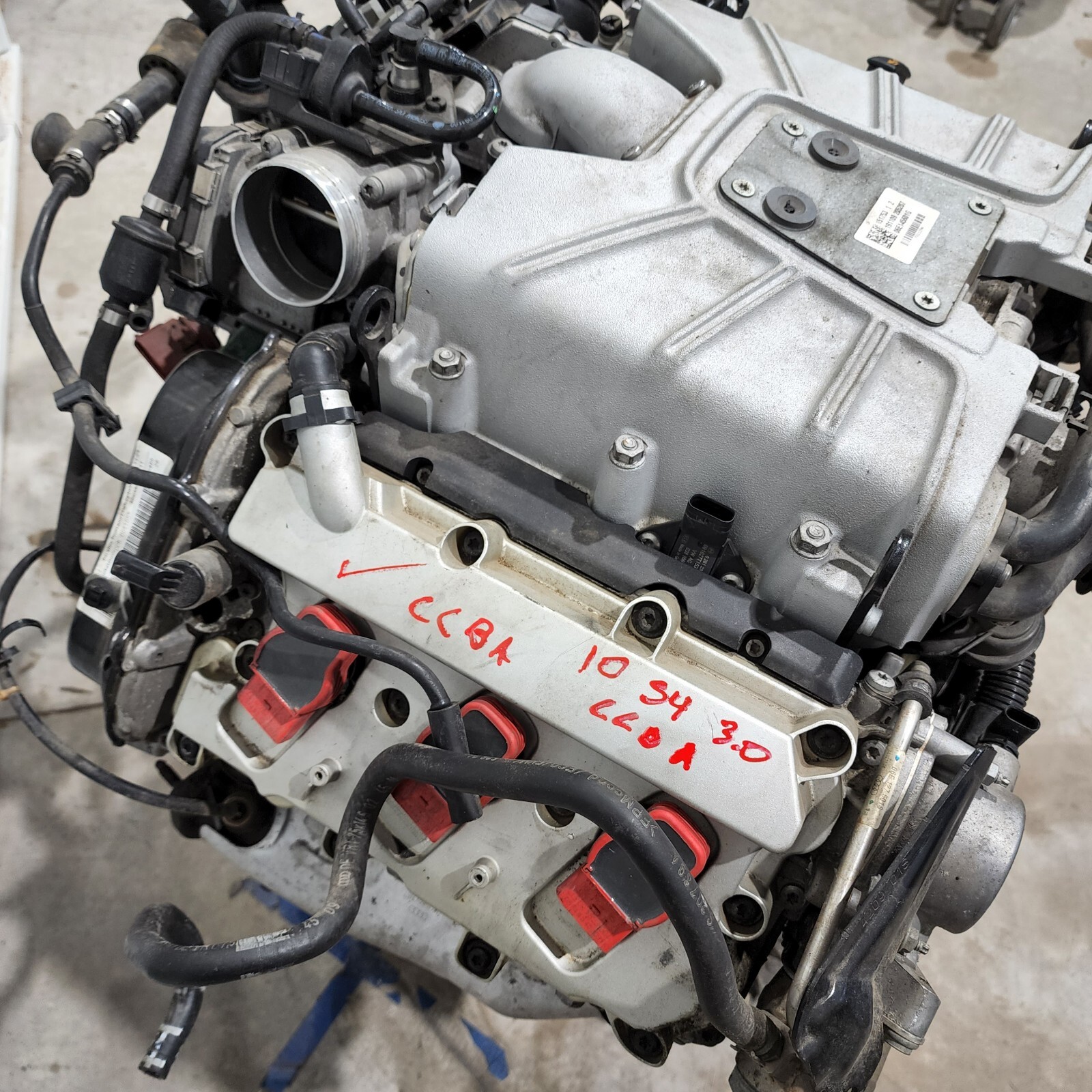 Audi S4 3.0 Engine / Motor w/Supercharger Engine Code: CCBA / 5TH VIN G ...