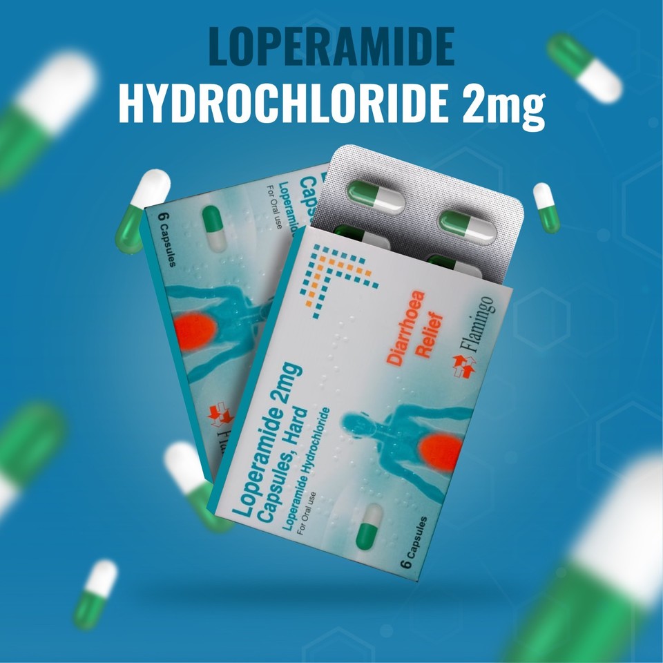 Flamingo Loperamide 2mg Diarrhoea Relief 6 Capsules - 10 PACK ...