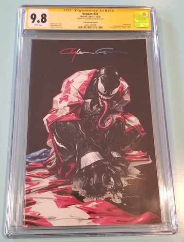 Venom #27 Clayton Crain Signed Autographed Comic Book Variant Cover C ...