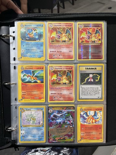 pokemon binder collection vintage & Modern Charizard,blastoise,mega ...