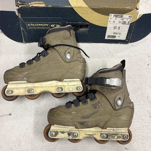 Vintage SALOMON ST 9 AGGRESSIVE INLINE SKATES w OG Box! size 8.5 | eBay