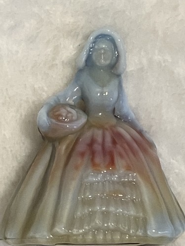 Boyd Glass Elizabeth Lady Figurine 2 1/2" NICE Maverick Blue | eBay
