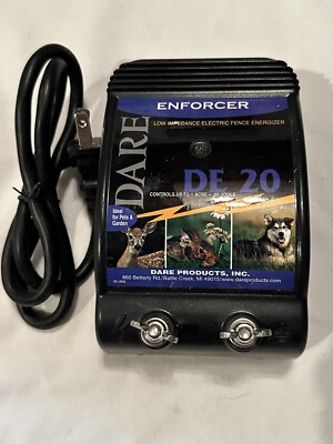 Dare Enforcer Electric Fence Energizer DE20 Includes Wire, Tester ...