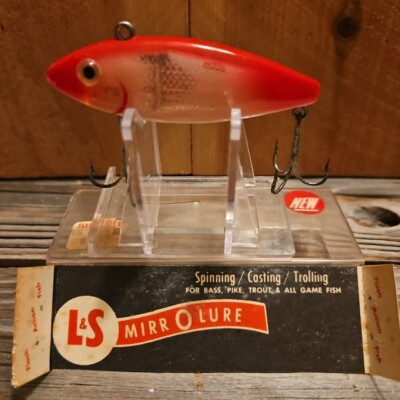 Vtg L&S "MIRROLURE" #33M-26. Red Back/White Belly/Silver Scale color ...