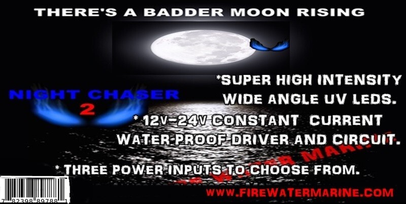 Night Fishing Light Night Chaser LED Black Light For Fishing - UV 12V ...