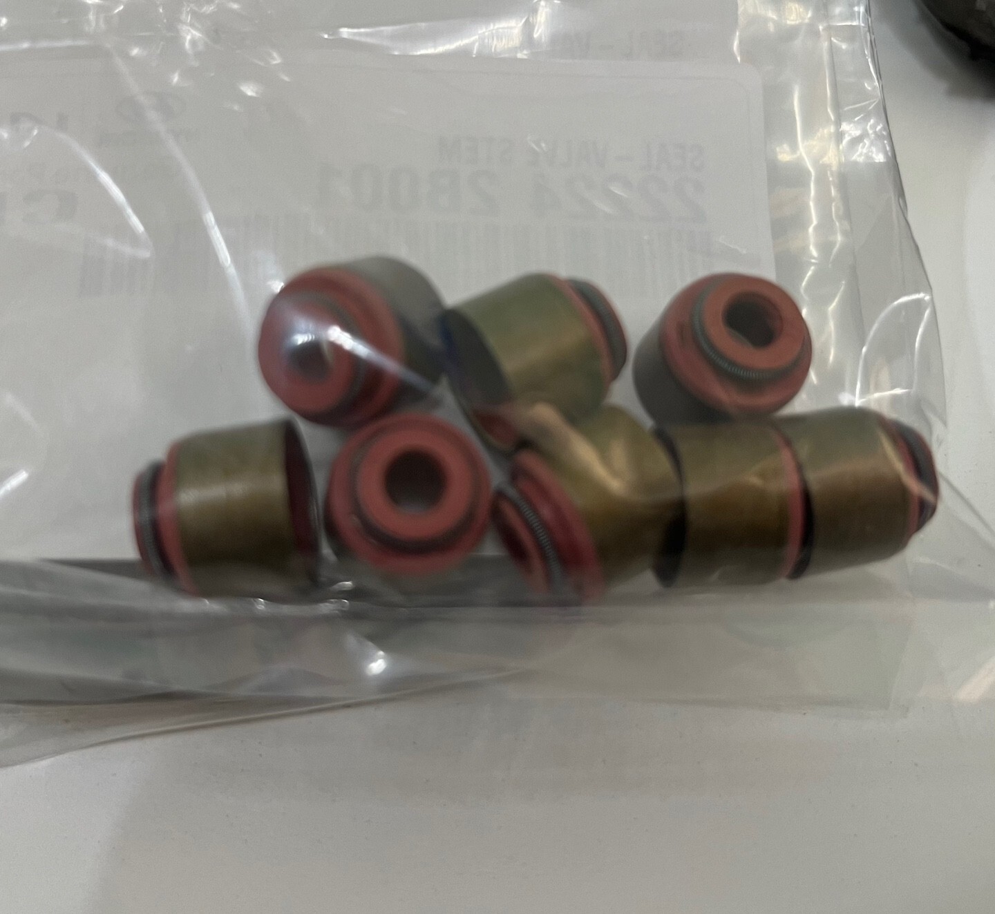 POS 22224-2B001 (2B000) 22224-02500 SEAL-VALVE STEM 500P Green for ...
