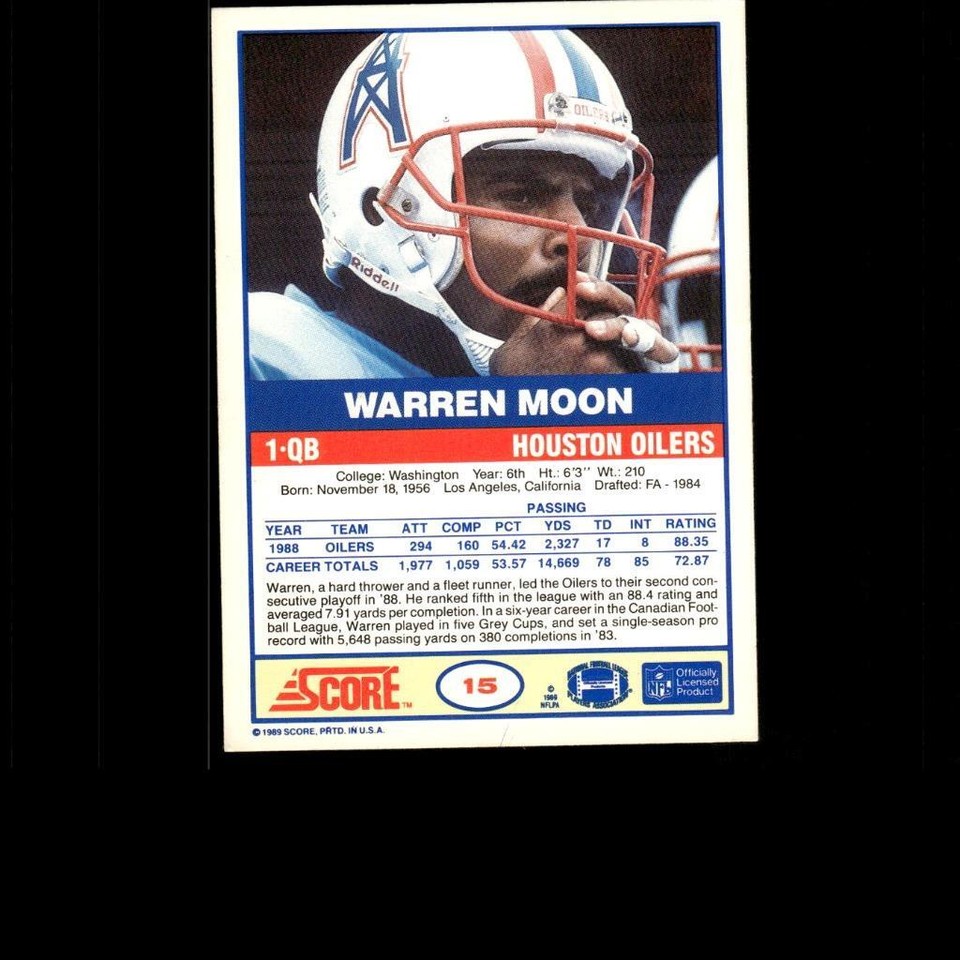 WARREN MOON CARD #15 BFU1R5S2P026 FREE SHIPPING | eBay