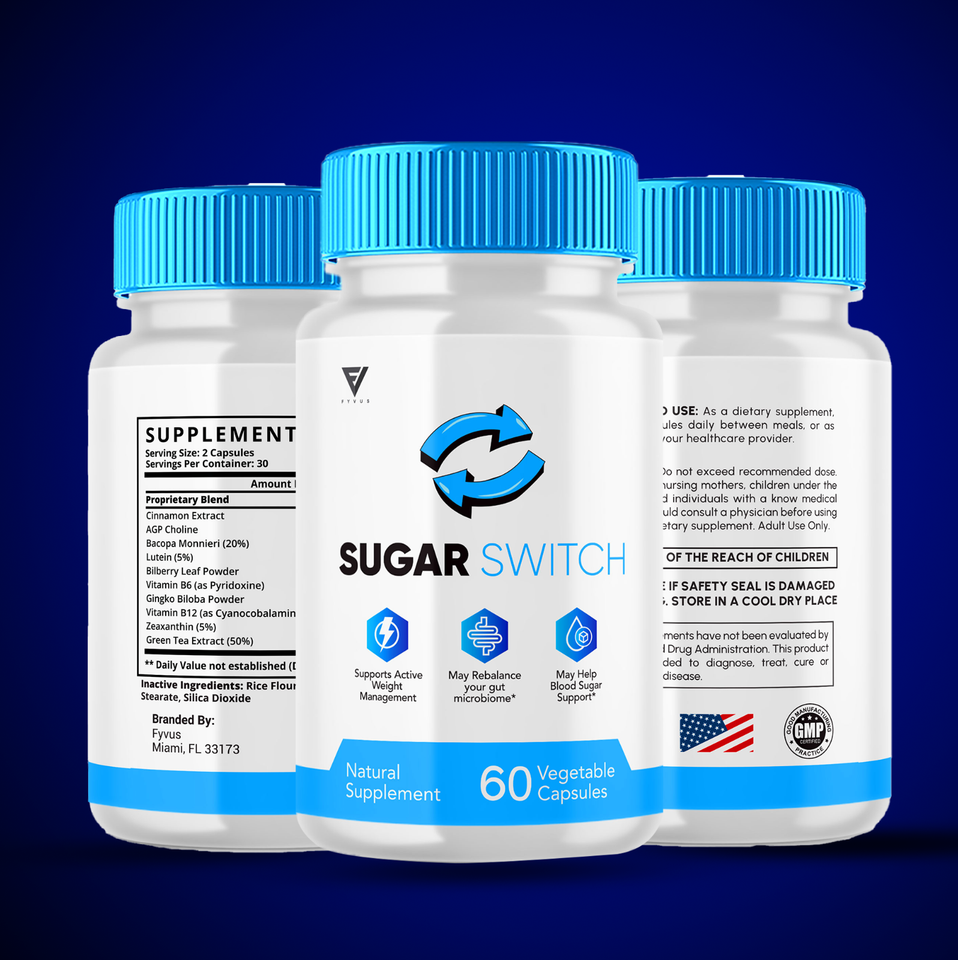 (5 Pack) Sugar Switch Capsules, Sugar Switch Pills Overall Health (300 ...