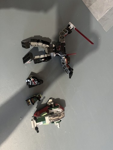 Lego Star Wars Darth Vader Mech and Boba Fett Microfighter | eBay