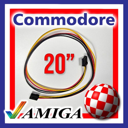 20" COMMODORE AMIGA FLOPPY DISK DRIVE FDD POWER CABLE for A500; A600 ...