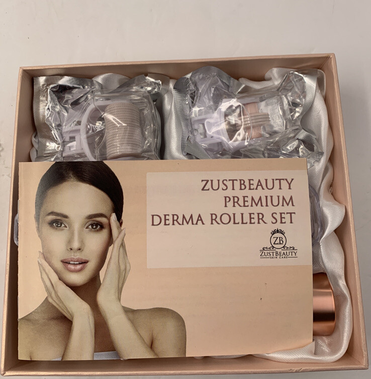 Zust Beauty Premium Derma Roller Set 3 in 1 Skin Care Serum Cream Anti ...