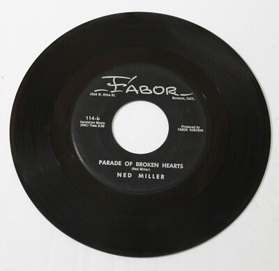 Ned Miller From A Jack to a King / Parade of Broken Hearts 45 RPM ...