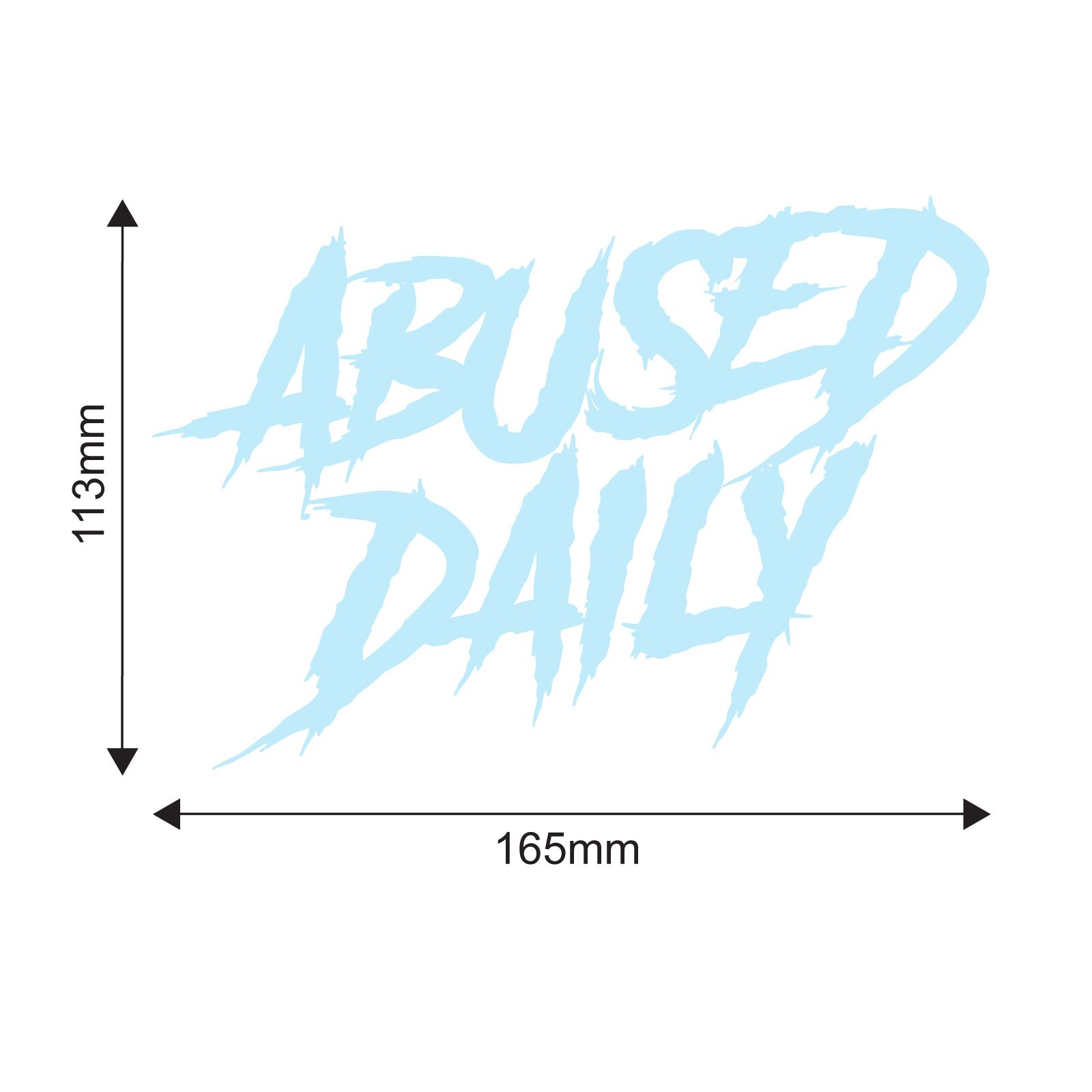 Abused Daily Gold Oil Slick Funny Car Sticker, JDM DUB Stance Rat Look ...