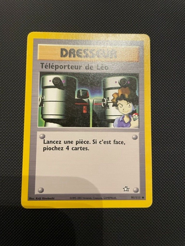 Carte Pokémon Téléporteur de Léo 91/111 Edition 2 Neo Genesis Wizards ...