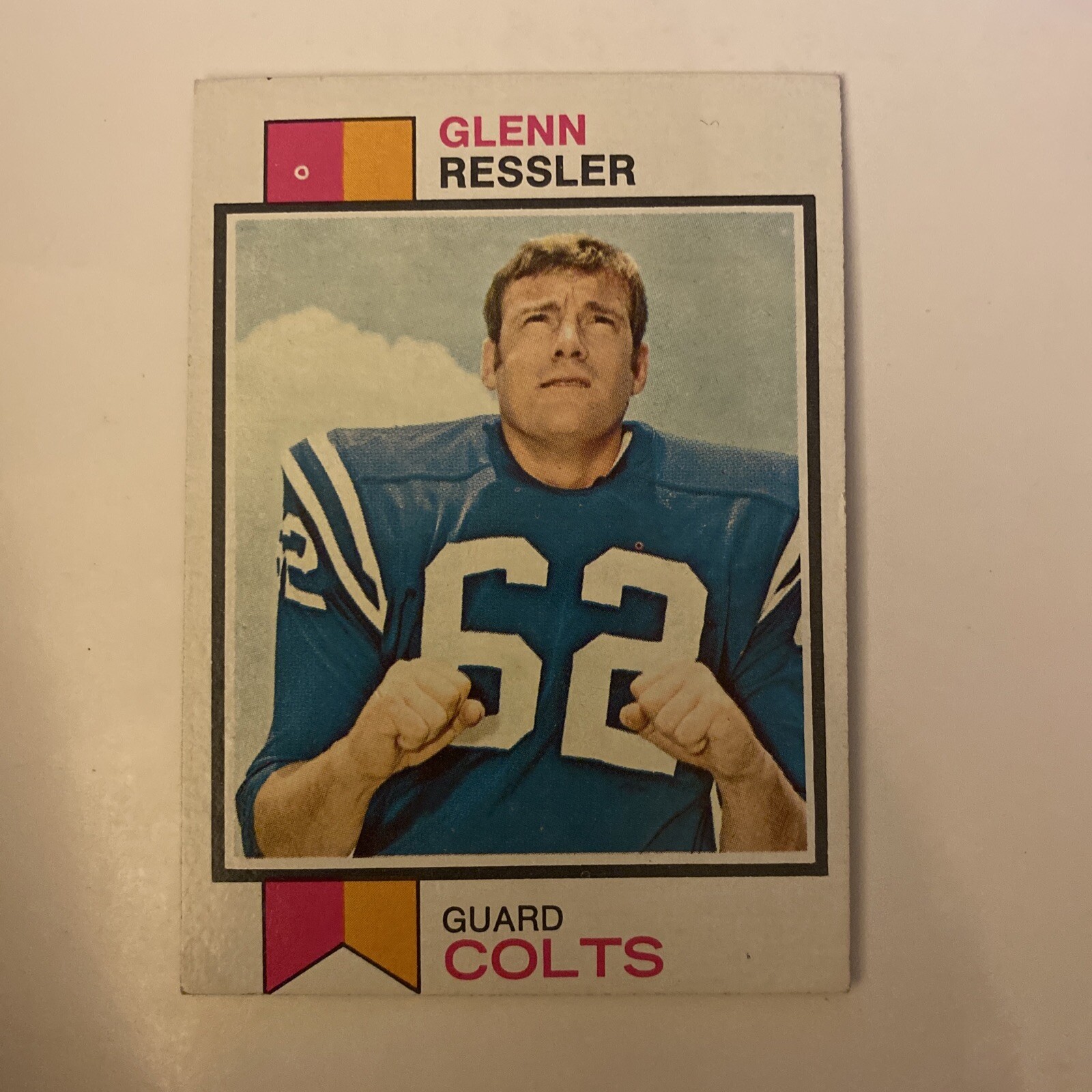 1973 Topps Football Glenn Ressler Baltimore Colts Card #204 | eBay