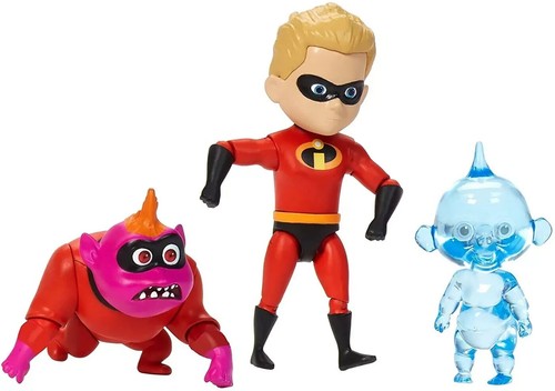 Pixar The Incredibles Core Dash,Monster & Goo Baby Jack-Jack Action ...