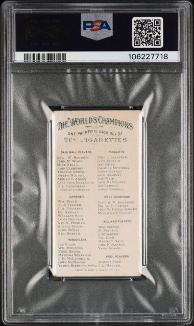Rare 1888 N28 Allen & Ginter Adrian Cap Anson HOF Chicago Cubs PSA 2.5 ...