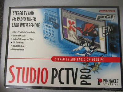 Pinnacle Systems Studio PCTV PRO PCI Windows 95/98/Me/2000 Get TV & Radio on PC | eBay