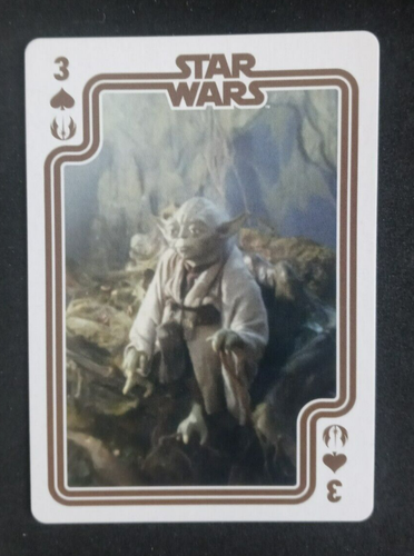 Disney Star Wars Yoda Playing Card Yoda 3 Spades | eBay