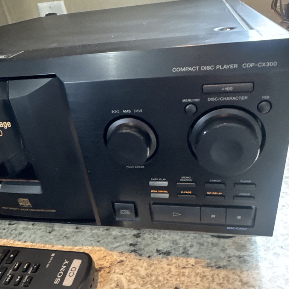 Sony CDP-CX300 300 Disc CD Player + Remote Power On Untested | eBay