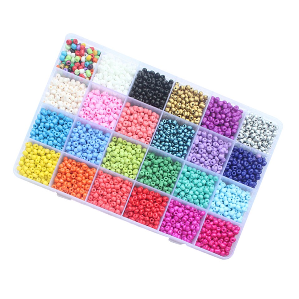 Jewelry Bead Box Kit Glass Beads Crafting Beads Loose Crafts Beads | eBay