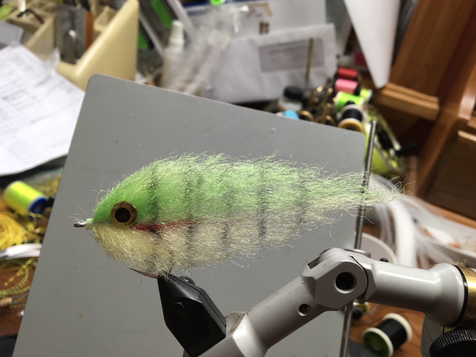 Saltwater Flies EP Baitfish 2/0 Ghost Tarpon ,snook Redfish | eBay