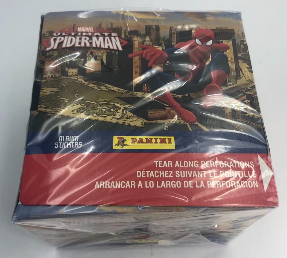 (2)x Ultimate Spider-Man Marvel Panini 2014 Sticker Trading Card Pack ...