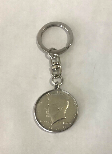 Vintage 1966 President Kennedy Silver Half Dollar Coin Keychain | eBay
